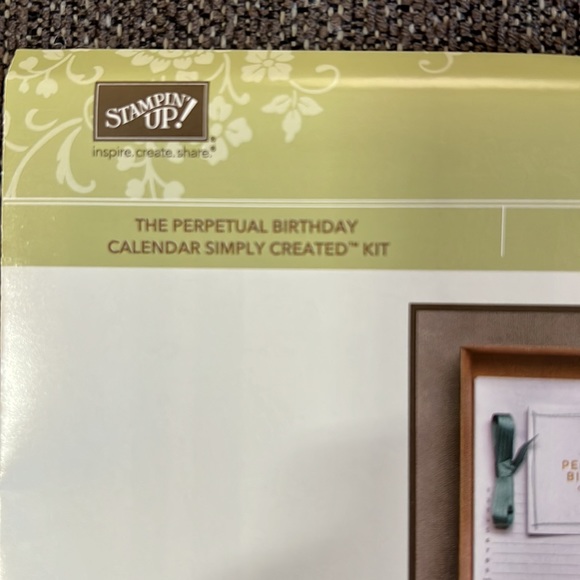 Stampin' Up! | Office | Stampin Up Simply Created Perpetual Birthday Calendar Kit Nwt | Poshmark